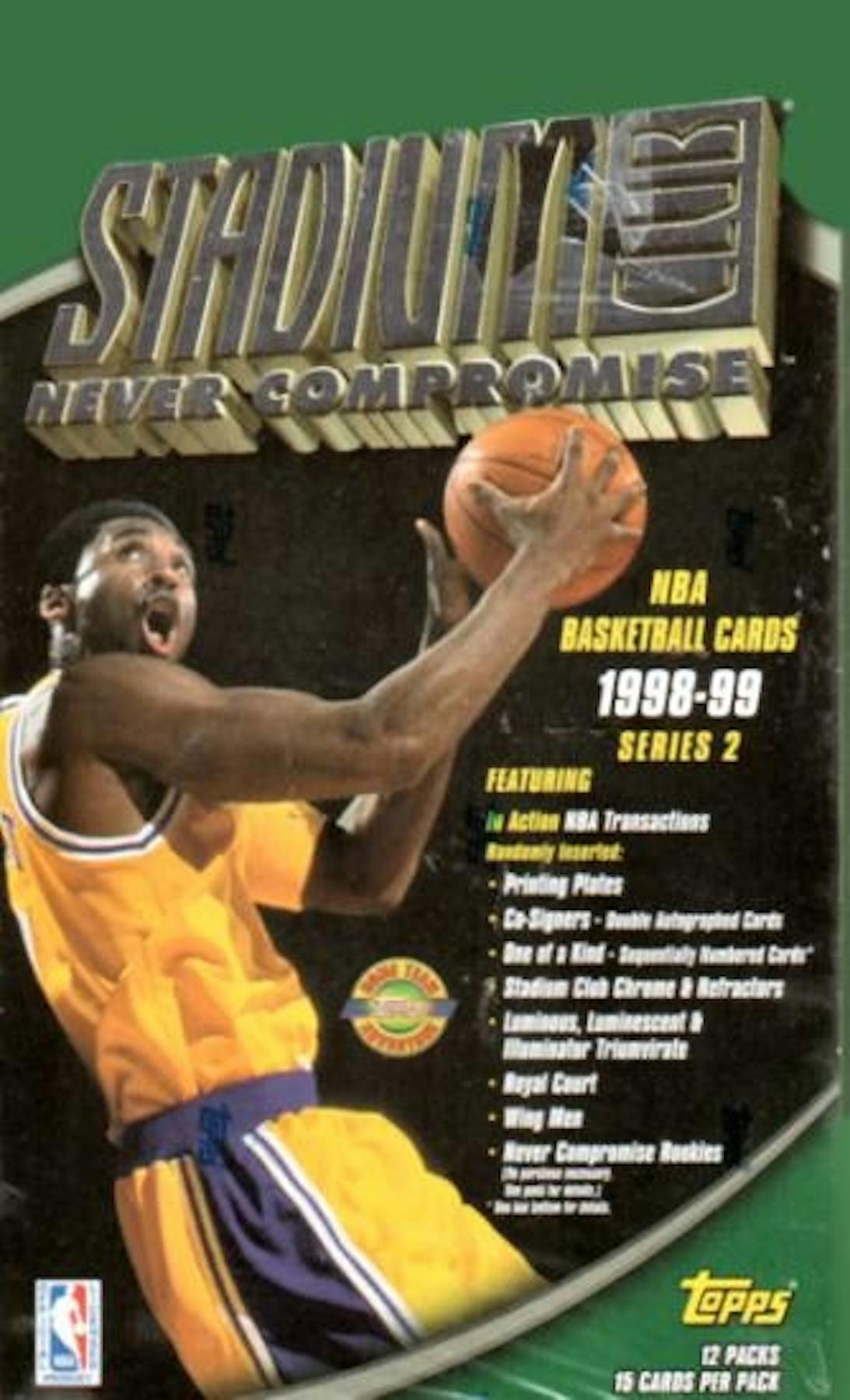 1998 99 Topps Stadium Club Series 2 Basketball Jumbo Box Da Card World